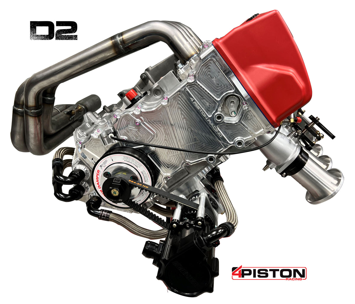 4P 2.4L D2 Midget Engine - LONGBLOCK ONLY – 4 Piston Racing