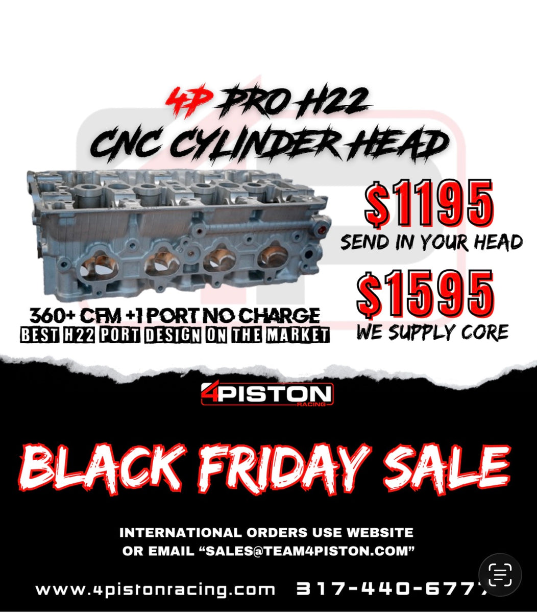 4P Pro H22 CNC Cylinder Head Promo – 4 Piston Racing