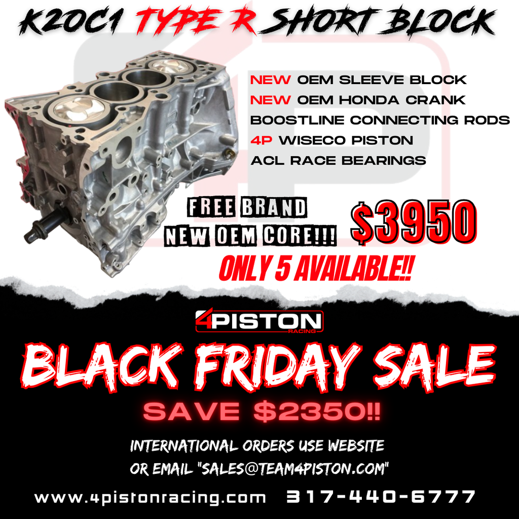 K20C1 Type R Short Block – 4 Piston Racing